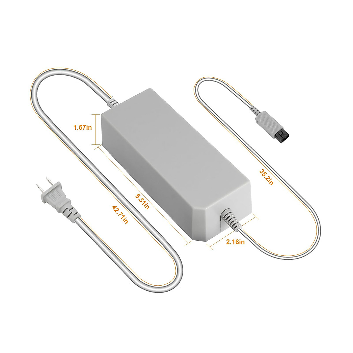 Crifeir Wii Power Supply for Wii,Compatible with Wii Console (Not for Wii U)