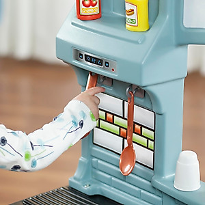 Step2 Best Chefs Kitchen Set for Kids – Includes 25 Toy Kitchen Accessories, Interactive Features for Realistic Pretend Play – Indoor/Outdoor Toddler Playset – Dimensions: 35.8” H x 34.4” W x 11.5” D