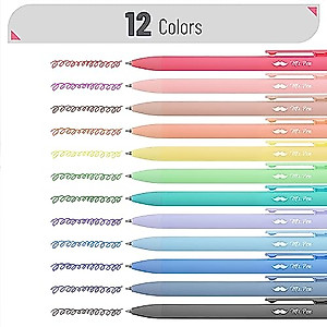 Mr. Pen- Retractable Gel Pens, 12 Pack, Fast Dry, Gel Pens Fine Point 0.7mm, Retractable Pens, Cute Pens, Gel Ink Pens, Aesthetic Pens for Journaling, Fine Tip Pens