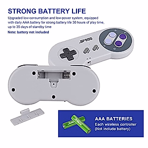 SF900 Wireless Retro Game Console - Plug and Play Video Game Stick Built-in 2000 Games Nostalgia Stick Games, 9 Emulators, Dual 2.4G Wireless Controllers(64G)…