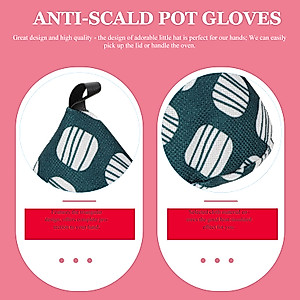 OSALADI 2pcs Hot Handle Holder Non Slip Pot Holders Cover Assist Hot Pan Handle Triangle Fabric Pot Clip Pot lid Gloves Anti Scalding Protector Kitchen Cooking Pot Handle Hat