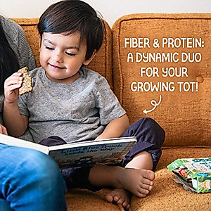 Happy Tot Organics Fiber & Protein Soft-Baked Oat Bars Toddler Snack Apple & Spinach, 0.88 Ounce Bars, 5 Count Box (Pack of 6) (Packaging May Vary)