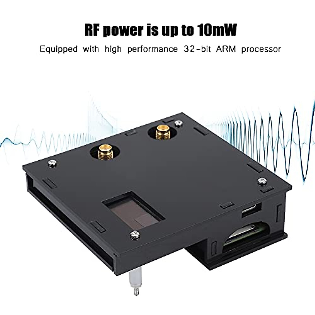 Hotspot Module for MMDVM , ABS Hotspot Module Antenna Case Kit with high Performance 32-bit ARM Processor for MMDVM DIY OLED(Black Shell)