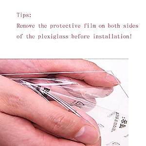 5x5 Picture Frames with 4x4 Opening Mat. 5x5 Black Square Photo Frame. Solid Wood, Plastic Panel.The Protective Film Must be Removed.The Tabletop or The Wall.