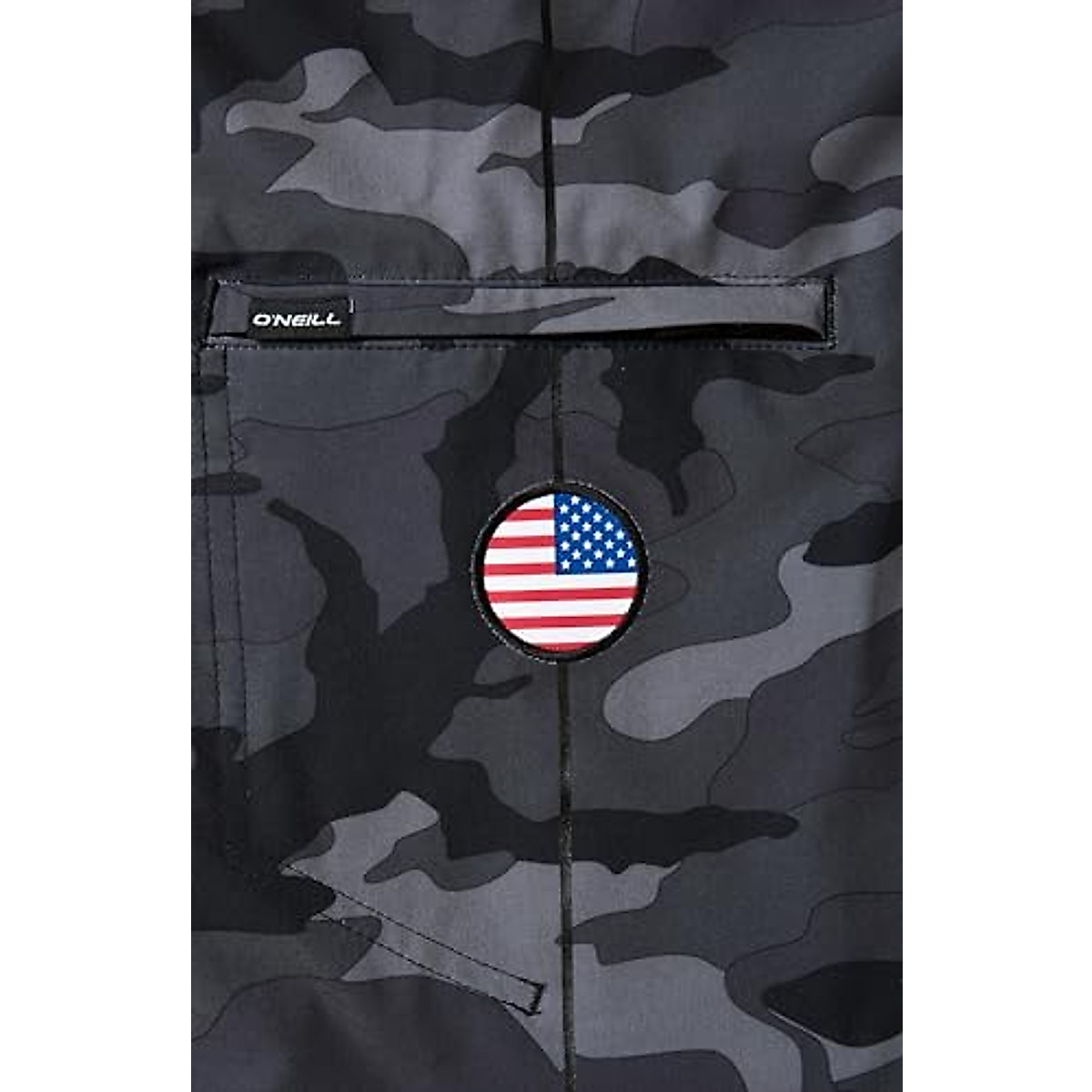 O'NEILL Men's GI Jack 21 Inch Boardshorts - Quick Dry Swim Trunks for Men with Stretch Fabric and Pockets,Black Camo-42