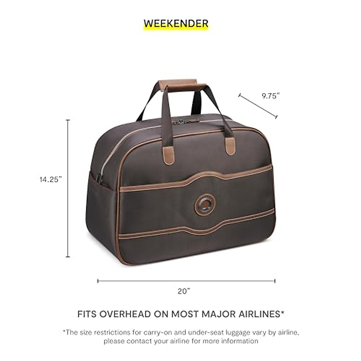 DELSEY PARIS Chatelet 2.0 Weekender Travel Duffle Bag, Pink