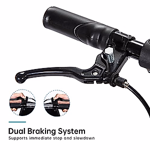 ELENKER Steerable Knee Walker with 10" Front Wheels Deluxe Medical Scooter for Foot Injuries Compact Crutches Alternative Black