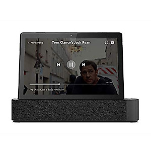 Lenovo Smart Tab P10, 10.1" Alexa-Enabled Android Smart Device Tablet, Octa-Core Processor, 1.8GHz, 32GB, Dual Glass Design, 4 Speakers, Charging Dock incl, Android Oreo, ZA440145US, Aurora Black
