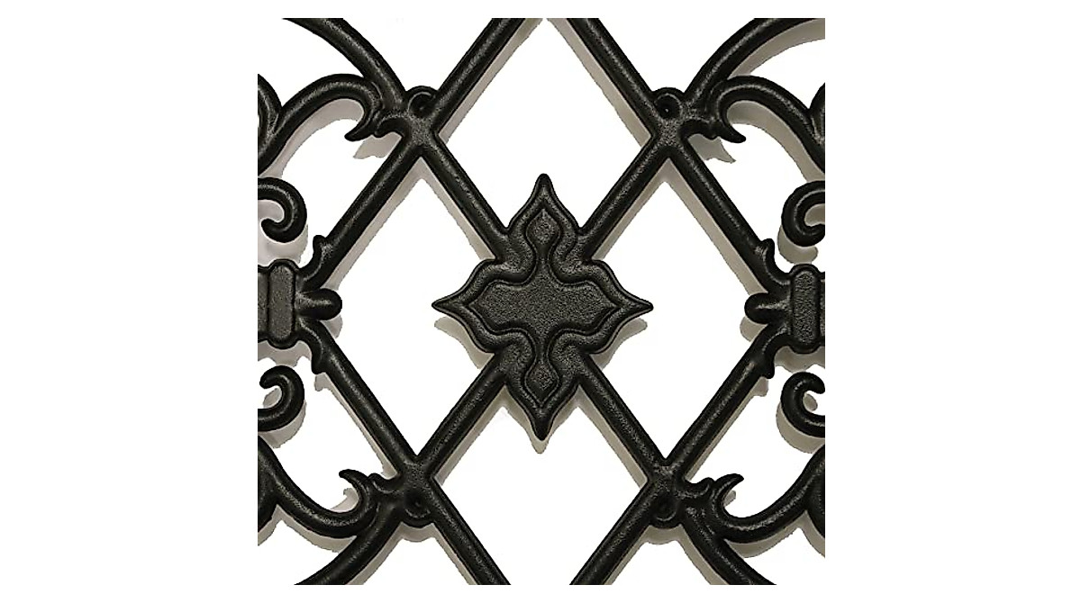 Nuvo Iron Decorative Oval Insert for Fences & Gates | Black 13x17