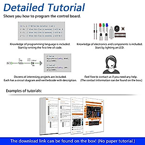 Freenove Projects Kit with Control Board V4 (Compatible with Arduino IDE), 238-Page Detailed Tutorials, 46 Projects, No Soldering, Simple Wiring