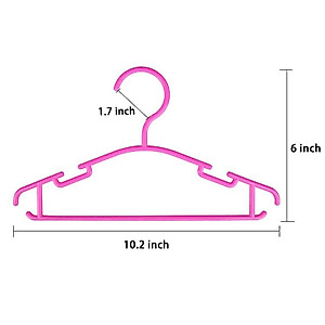 Kids Hangers Baby Hangers Childrens Multicolor Plastic Infant Hangers Toddler Hangers 60 Pack