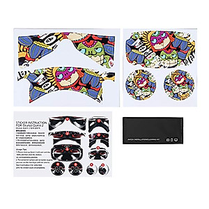 Mxzzand Scratchesproof, VR Headset Stickers, Comfortable, High Performance, VR Controller Headset Stickers,for Oculus Quest 2 Vr Gaming Glasses(Monster League)