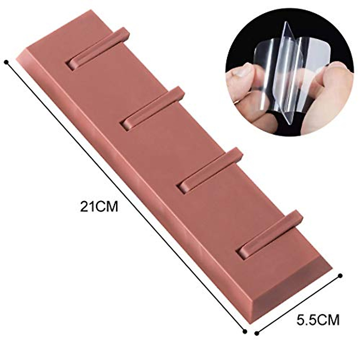 Hoshen 2PCS Non-Punch Hook Bathroom, Towel Rack, Household Wall-Mounted Coat Rack, Plastic Straight Hook - Crimson