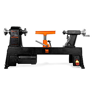 WEN LA3424 4.5-Amp 12-Inch by 18-Inch 5-Speed Benchtop Wood Lathe , Black