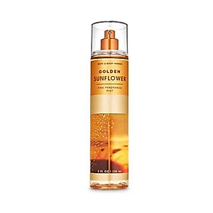 Bath & Body Works Bath and Body Works Golden Sunflowers Fine Body Fragrance Mist 8 Fluid Ounce (Golden Sunflowers), 8 Fl Oz (Pack of 1)
