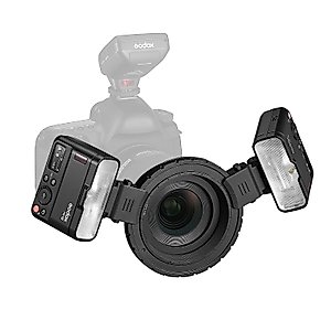 Godox MF12 MF12-K2 Macro Flash Off-Camera TTL Flash Speedlite 12W, 2.4G Wireless Control,TTL/M Mode,Built-in 3.7V/6.29W Lithium Battery, Compatible with Nikon, Sony, Canon, Fuji, Olympus and Panasonic