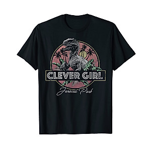 Jurassic Park Raptor Clever Girl Vintage T-Shirt