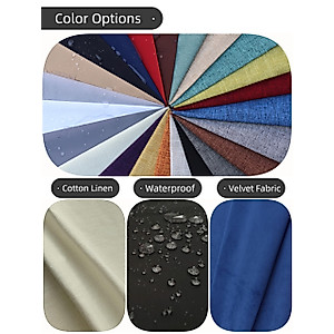 SINCERE Custom Cushions Replacement for Bench Indoor Outdoor Furniture, Window Seat Pad Back Pillow, Cut to Size Foam Mattress Pad, Non-Slip Waterproof Patio Chair Chaise Lounger Deep Seating Cushion