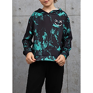 blibean Teen Boy Fall Clothes Sets Hoodies Preteen Kid Clothing Sweatshirt Pants Suit Two Piece Outfit Size 7-8 Year Old