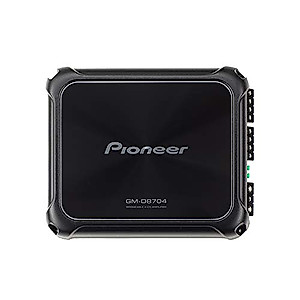 PIONEER 4CH AMP/150WX4/BASSBOOST REM, Black (GM-D8704)