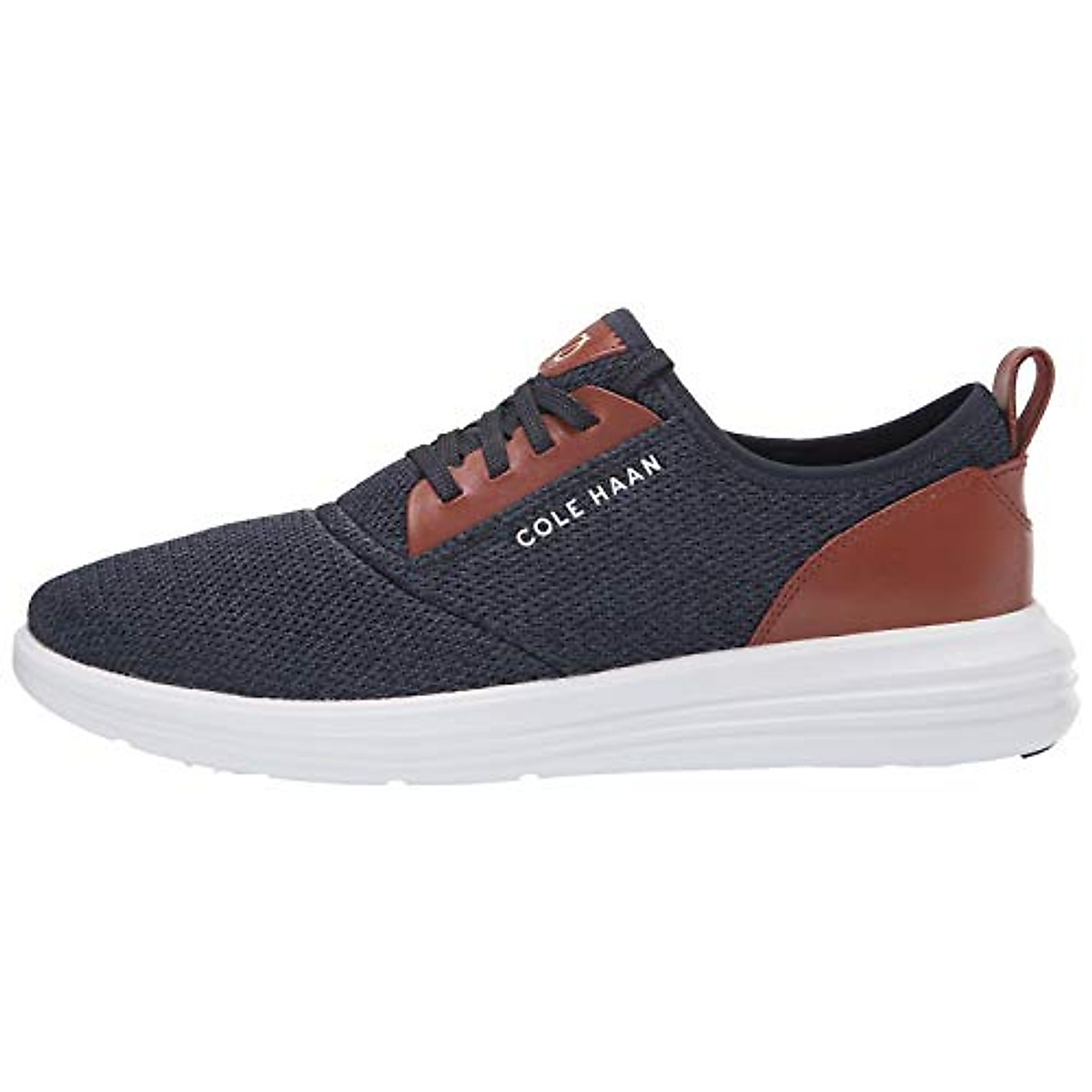 Cole Haan mens Grandsport Journey Knit Sneaker, Navy Ink/Woodbury/Optic White, 10 US