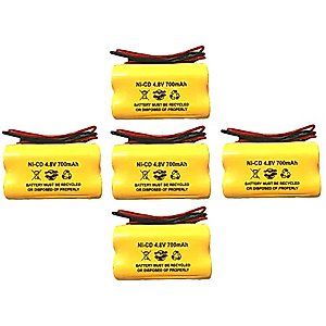 Battery Hawk (5 Pack) DAA700MAH4.8V BL93NC487 DAA700MAH4.8V Ni-CD AA 700mAh 4.8v McNair AA600mAh Unitech AA700MAH AA500MAH BL93NC484