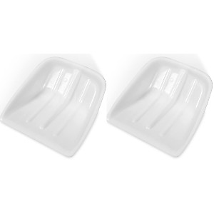 LUOZZY 2pcs Plastic Shovel Head Replacement Snow Shovel Grain Shovel Poultry Feed Shovel for Industry - Large