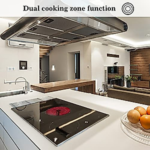 Electric Ceramic Cooktop 30 Inch, 5 Burners Electric Radiant Stove, Drop-in Smoothtop Ceramic Glass Cooker, 240V 8200W for All Cookware