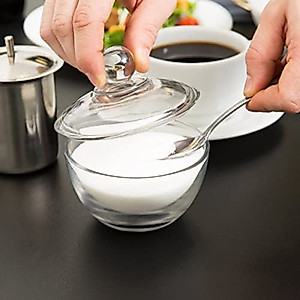 Anchor Hockings Brand Anchor Hocking Presence Glass Sugar Bowl with Lid, 1-Pack, Clear