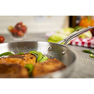 KUHN RIKON Allround Oven-Safe Induction Uncoated Frying Pan, 28 cm, Stainless Steel, Silver