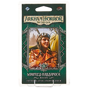 Fantasy Flight Games Arkham Horror The Card Game Winifred Habbamook Starter Deck - Unleash a Reckless Survivor's Power! Cooperative Living Card Game, Ages 14+, 1-4 Players, 1-2 Hour Playtime, Made