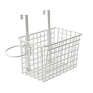 VOSAREA Wall Mount Bathroom Hair Care Hot Styling Tool Storage Basket Metal Wire Organizer Container for Hair Dryer Shampoo Lotion Conditioner Accessory Holder