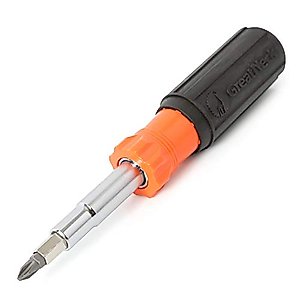 GreatNeck SD11RC 11 in 1 Screwdriver and Nut Driver Set, Multi-Bit Cushion Grip, Multi Tool Screwdriver Kit, HVAC tools, Electrician Tools