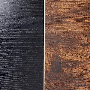 DlandHome Storage Desk Studio Table, 55.1 Inch Large Desk Computer Desk Home Office Table with Storage Shelves Study Writing Desk with Splice Board DUS-CXYM-PB001A-140