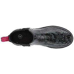 Sakroots Women's Boot, Rain Bootie, Rainboot Chelsea, Black Spirit Desert, 6