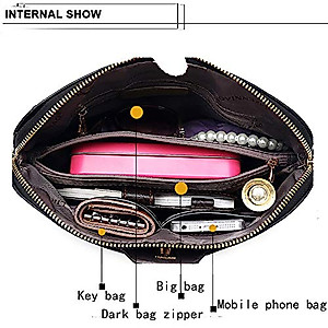 Goclothod Handbag Women Alligator Shoulder Bag Patent Leather Tote Purse