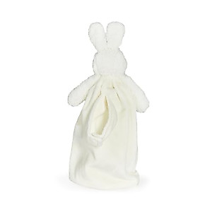 Bunnies By The Bay "Bun Bun Bunny" - 11 inch Stuffed Rabbit and Baby Blanket - Bye Bye Buddy Travel Size Baby Lovey - Super Soft Velour with Satin Lining