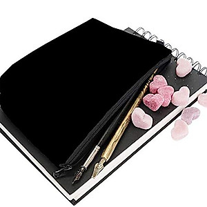 CAOODKDK Small Makeup Bag for Purse Travel Makeup Pouch Small Cosmetic Bag Mini Cosmetic Bags for Women (Black)