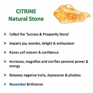 Handmade Adjustable Raw Gemstone Ring 18K Gold Plated Birthstone Hypoallergenic Jewelry by TheGlamHarbor (citrine)