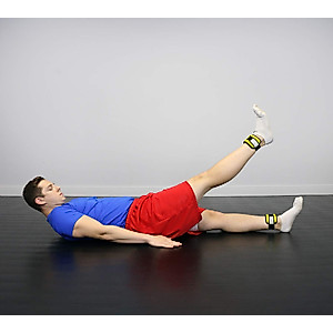 CanDo 10-3380-2 Weight Straps, 1 lb. Set, Yellow (Pack of 2)