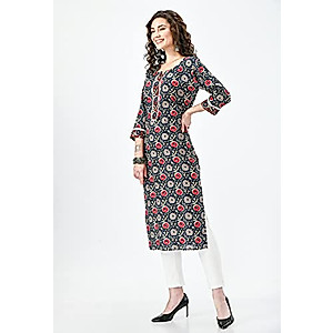 AnjuShree Choice Women Cotton Kurtis for women Blue