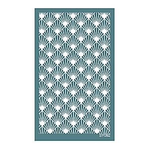 Clay Stencils Flower Style Non Adhesive Silk Screen Printing Stencils Reusable Mesh Stencils Transfer for Earring Making