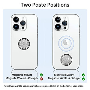 Syncwire Cell Phone Ring Holder Stand, Bling Bling Finger Ring Kickstand 360° Rotation Sparkle Phone Grip for Magnetic Car Mount Compatible with iPhone,Samsung,Pixel, All Smartphones - Glitter Silver