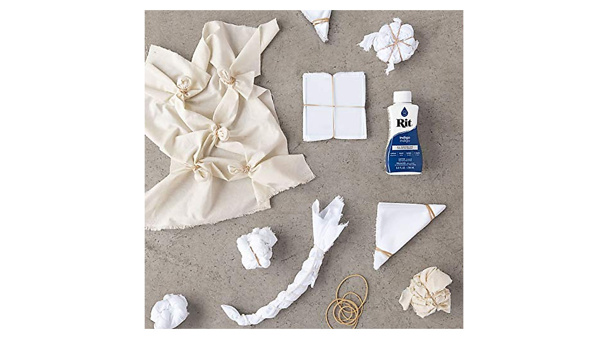 Rit Indigo Shibori Tie Dye Kit - Easy Indigo Dyeing & Patterns