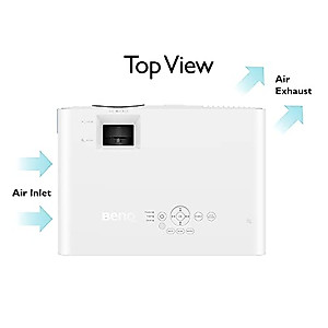 BenQ WXGA LED Business Projector (LW550), DLP, 1280x800, 3000 lm, 20000:1 High Contrast Ratio, Dual HDMI Ports, 2D Keystone, Instant On/Off, Simple Setup, SmartEco Technology