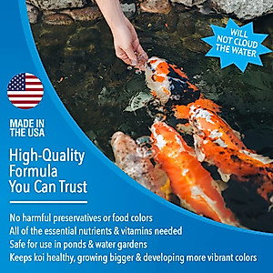 MICROBE-LIFT MLLMPSM Mini Floating Fish Food Pellets for Ponds, Water Gardens, and Fountains, for Small Live Goldfish and Koi, 12 Ounces