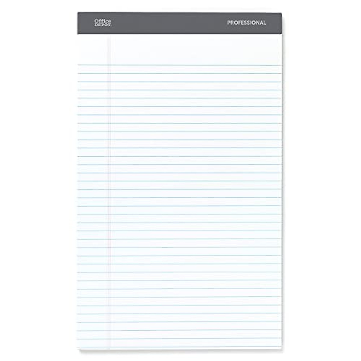 Office Depot Professional Legal Pad, 8 1/2in. x 14in., White, Legal Ruled, 50 Sheets, 4 Pads/Pack, 99490