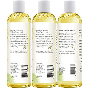 Burt's Bees Baby Shampoo and Wash 3-Pack, 2 Original and 1 Calming with Lavender, 12 Fl Oz Each