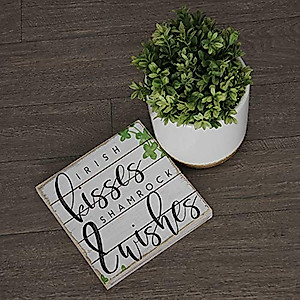 Simply Said, INC Perfect Pallets Petites - Irish Kisses & Shamrock Wishes, 8x8 in Wood Sign PET18688