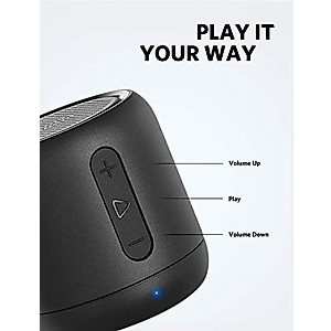 Anker Soundcore Mini, Super-Portable Bluetooth Speaker with 15-Hour Playtime, 66-Foot Bluetooth Range, Enhanced Bass, Noise-Cancelling Microphone (Renewed)